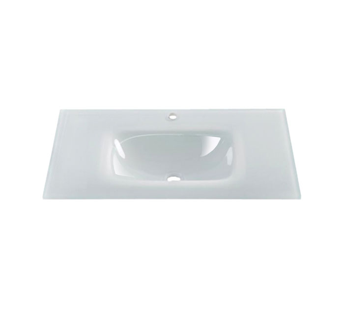 Profilon | כיור משטח 80 זכוכית לבן